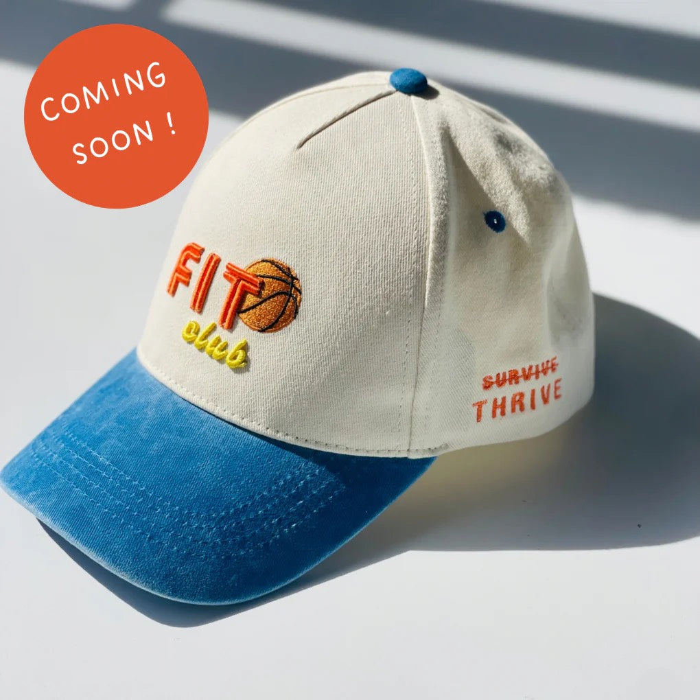 fini. Cap Fit Club Basketball 老式刺繡棒球帽 籃球 S-M – summuse